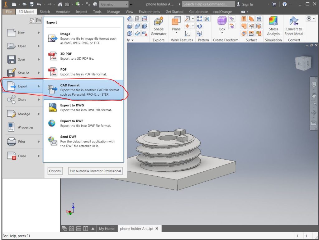 How To Export STL File From Inventor To Cura For 3D Printing PCB 