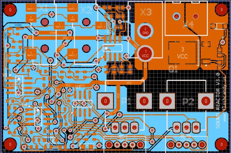 LED Sound Reactor – All Analog Approach – PCB Isolation