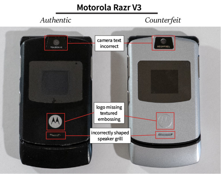 How To Spot a Counterfeit or Refurbished Motorola Razr V3 – PCB Isolation