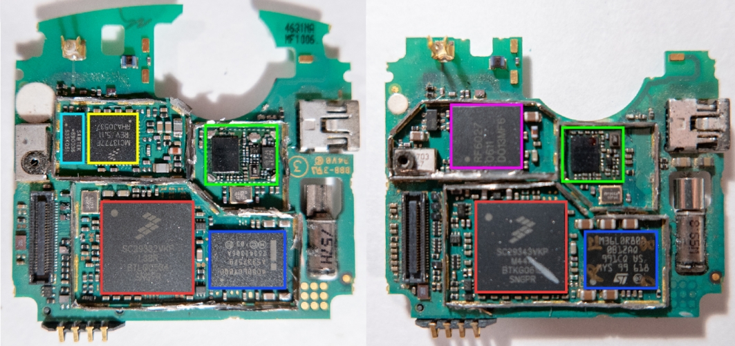 Motorola Razr V3: Real vs Counterfeit Teardown – PCB Isolation